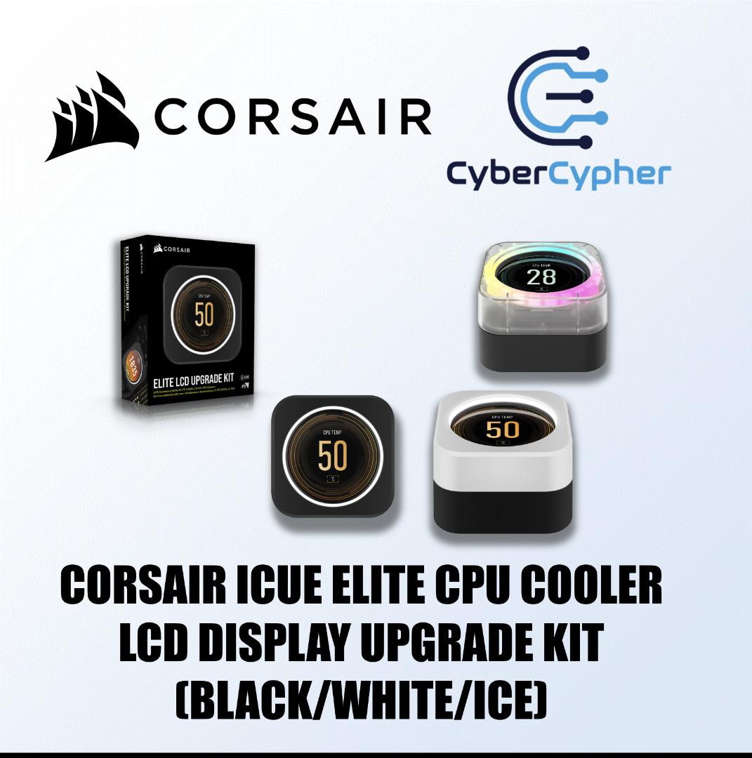 Corsair iCUE ELITE CPU Cooler LCD Display Upgrade Kit (Black/White/Ice ...