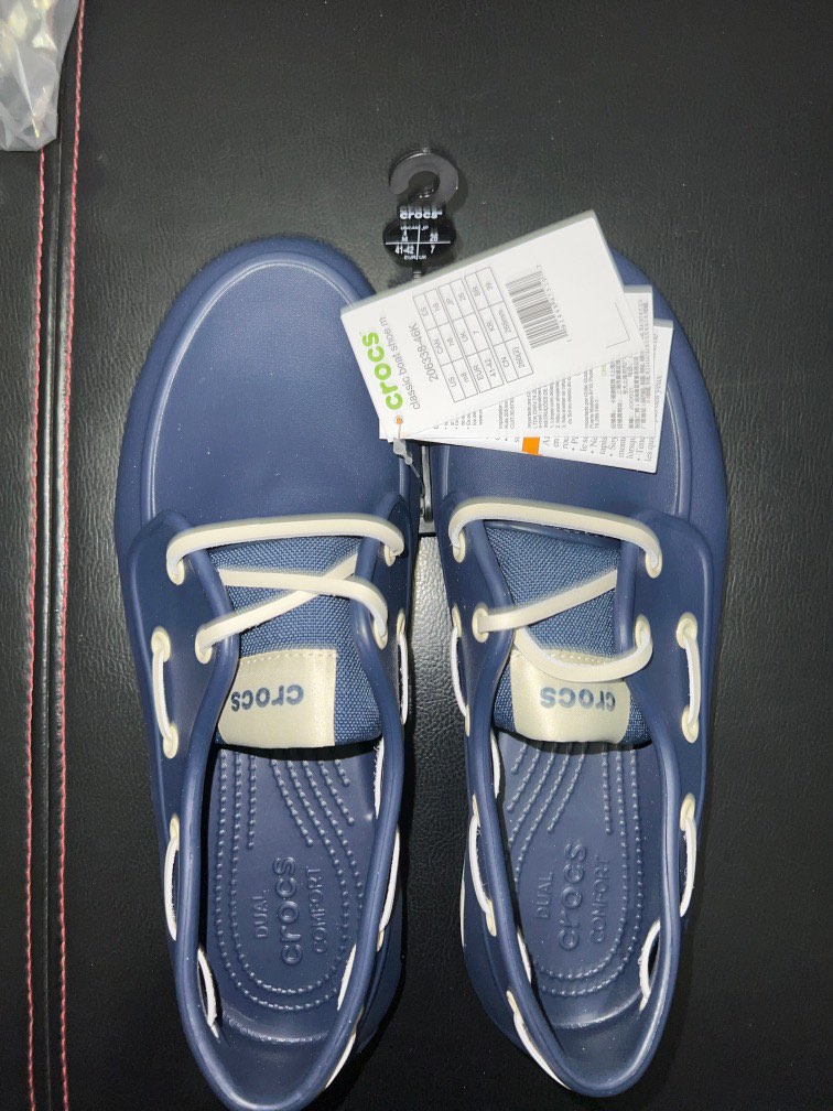 Crocs classic boat shoe, Men's Fashion, Footwear, Casual shoes on Carousell