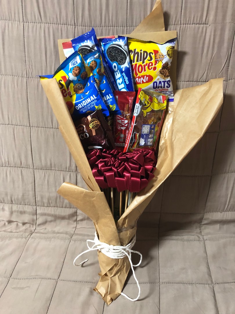 Customisable Snack Bouquet, Hobbies & Toys, Stationery & Craft, Flowers ...