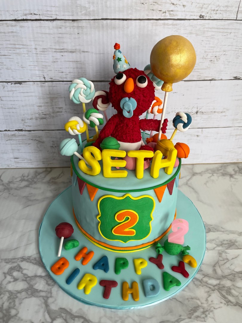 Customised 3D Elmo Chocolate Cake, Food & Drinks, Homemade Bakes on ...