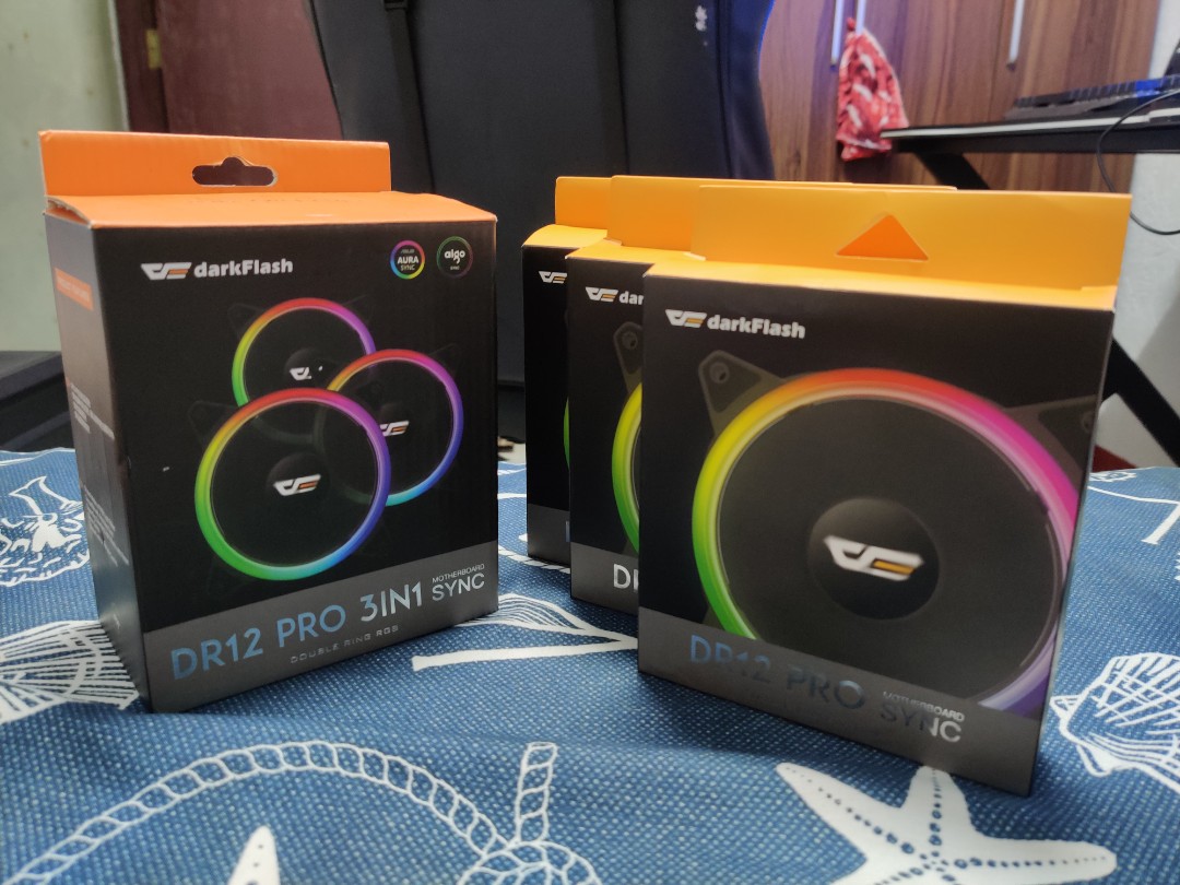 darkFlash DR12 PRO RGB Fans, Computers & Tech, Parts & Accessories ...