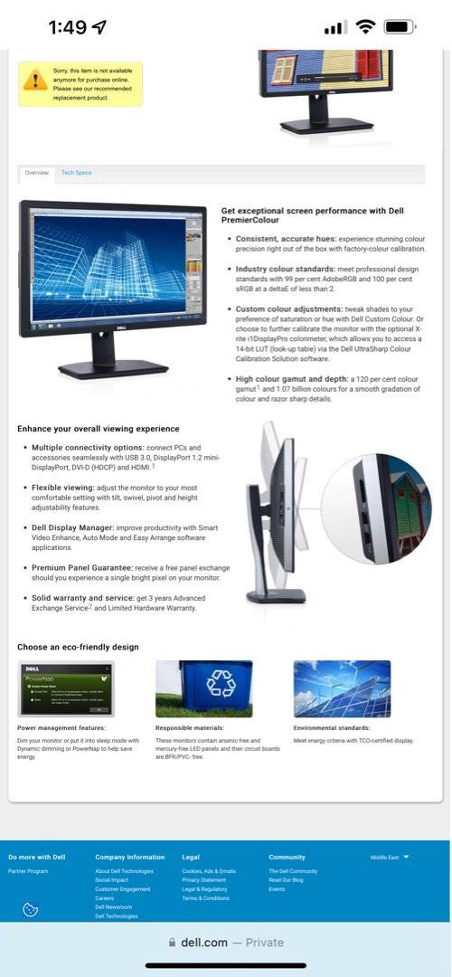 Dell 2413 Ultrasharp, Computers & Tech, Parts & Accessories, Monitor ...