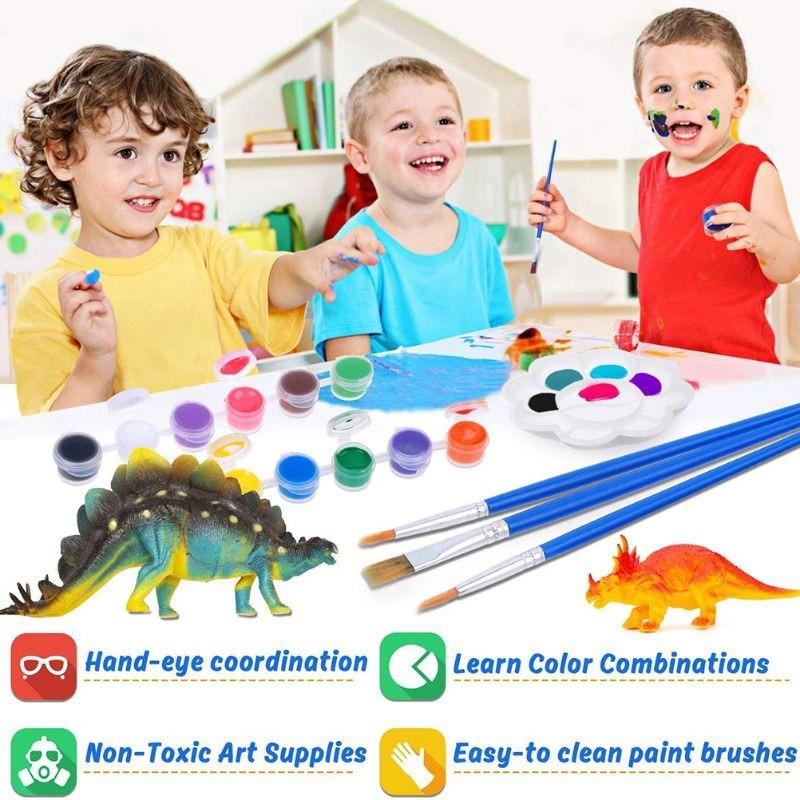 DIY Coloring 3D Kids Animal Dinosaur Painting Model Drawing Graffiti ...