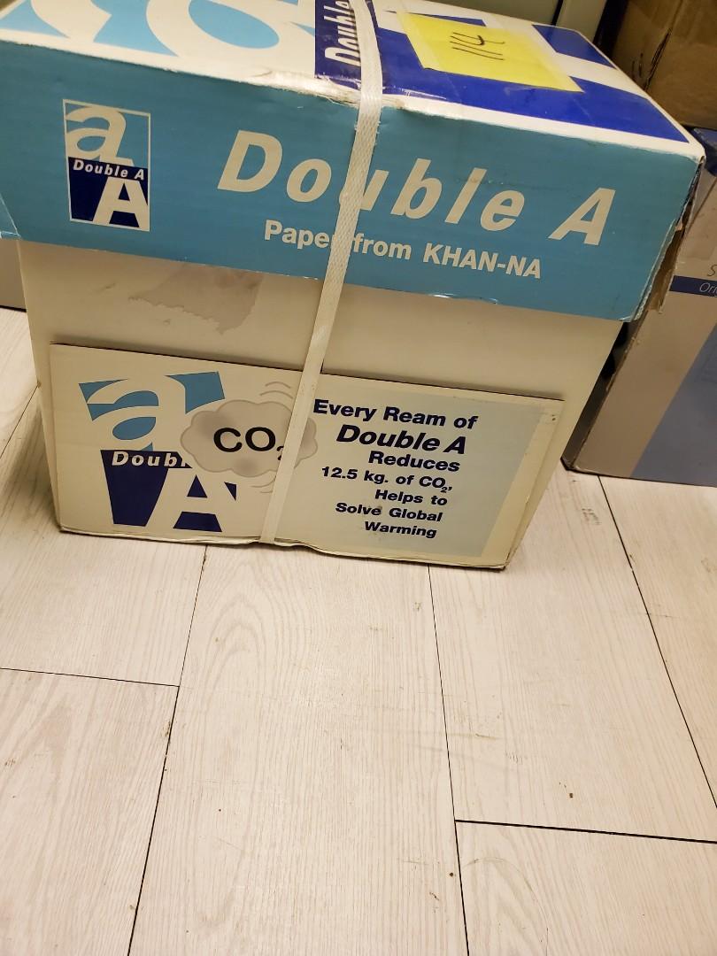 Double A A4 Paper 1 box, 電腦＆科技, 打印機及影印機 - Carousell