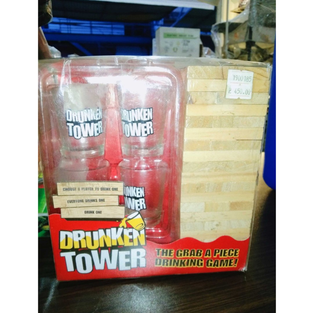 Drunken Tower The Grab A Piece Drinking Game, Hobbies & Toys, Toys ...