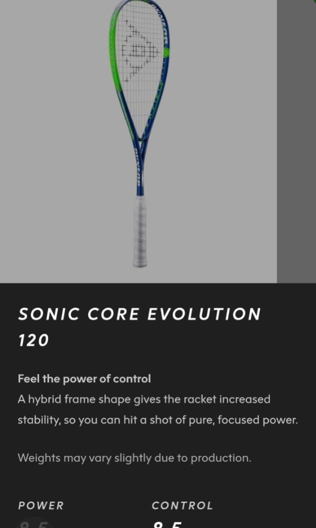 Dunlop sonic core evolution 120, Sports Equipment, Sports & Games ...