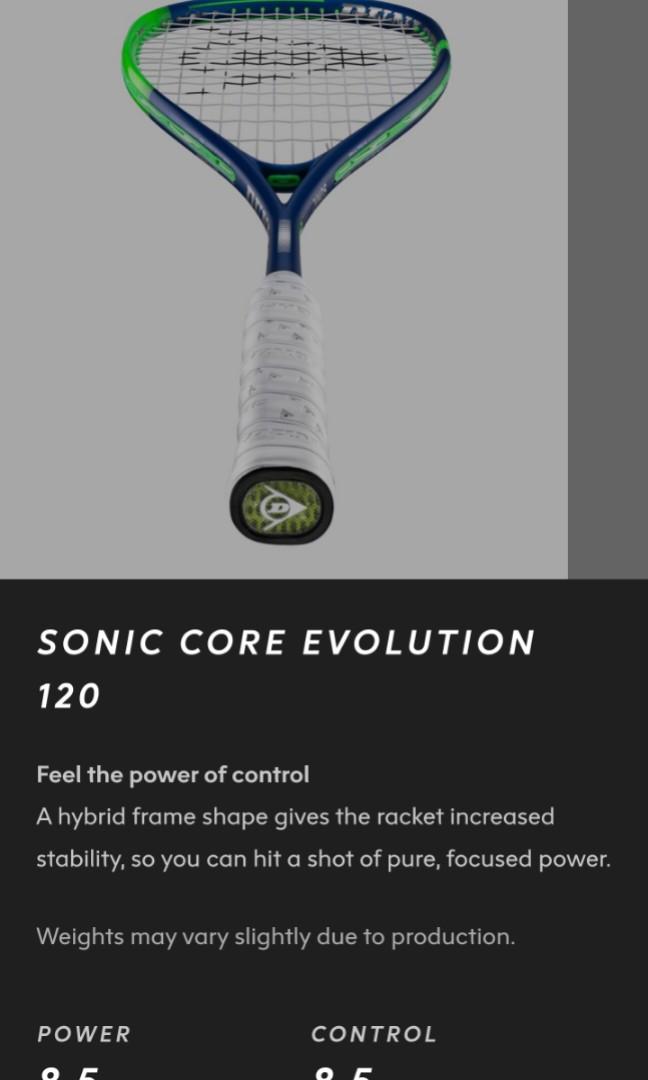 Dunlop sonic core evolution 120, Sports Equipment, Sports & Games ...