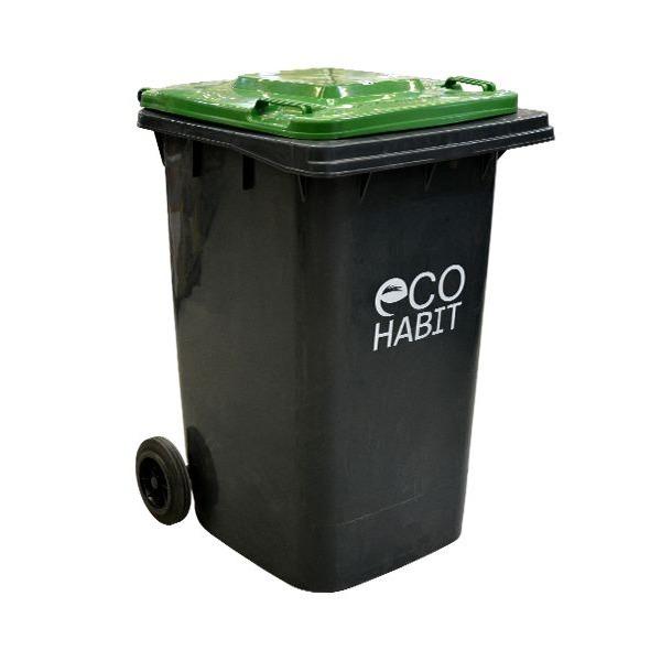 Eco Habit Plastic Waste Bin with Wheels 240L, Furniture & Home Living ...