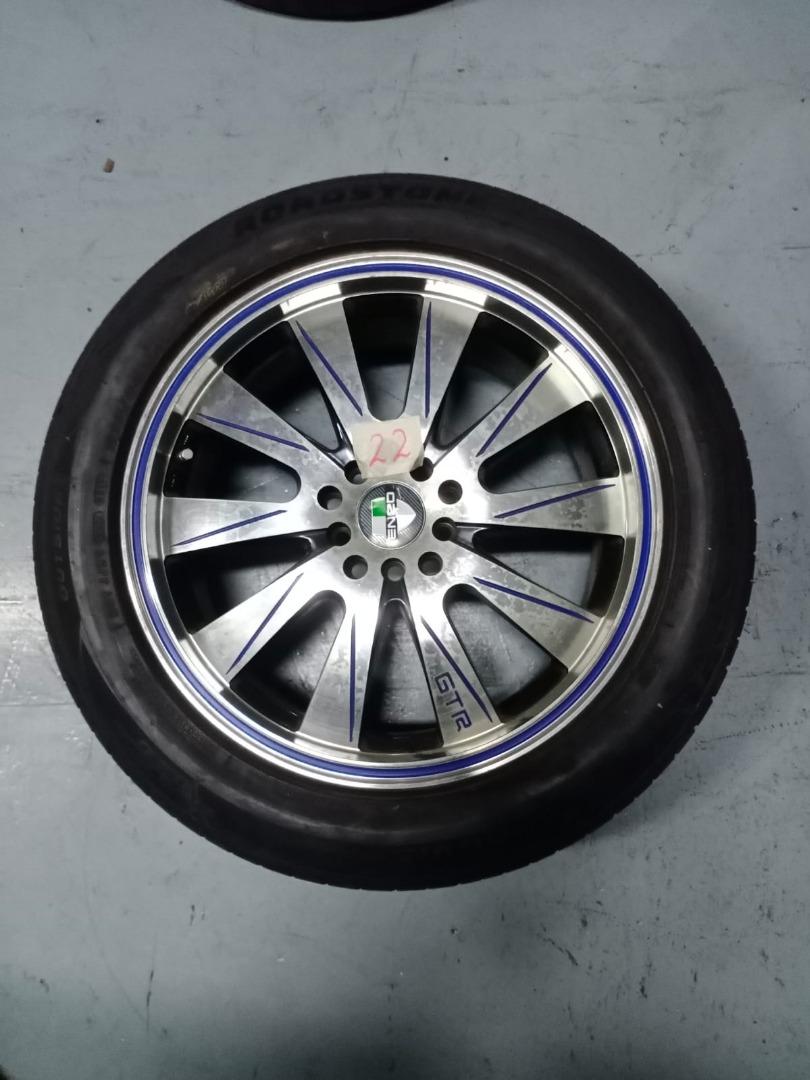 Enzo Tyre and Rim Set, Car Accessories, Tyres & Rims on Carousell