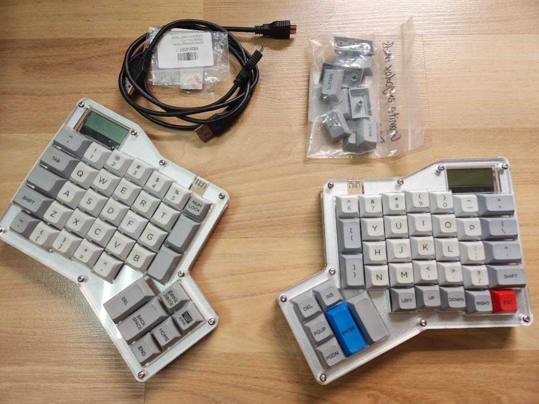 Ergodox Split Erogonomic Mechanical Keyboard with Zealio Tactile ...