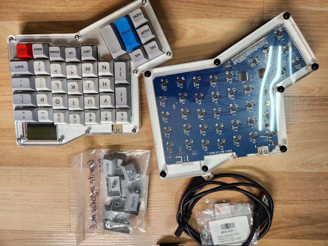 Ergodox Split Erogonomic Mechanical Keyboard with Zealio Tactile ...