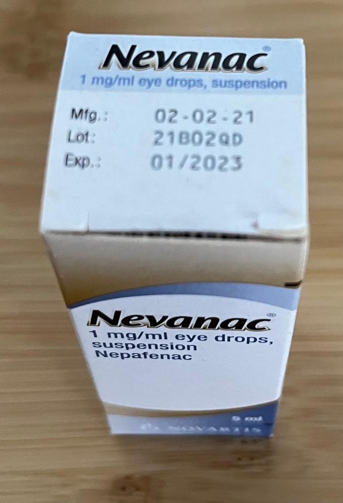 Eye Drop Nevanac 5ml, Beauty & Personal Care, Vision Care on Carousell