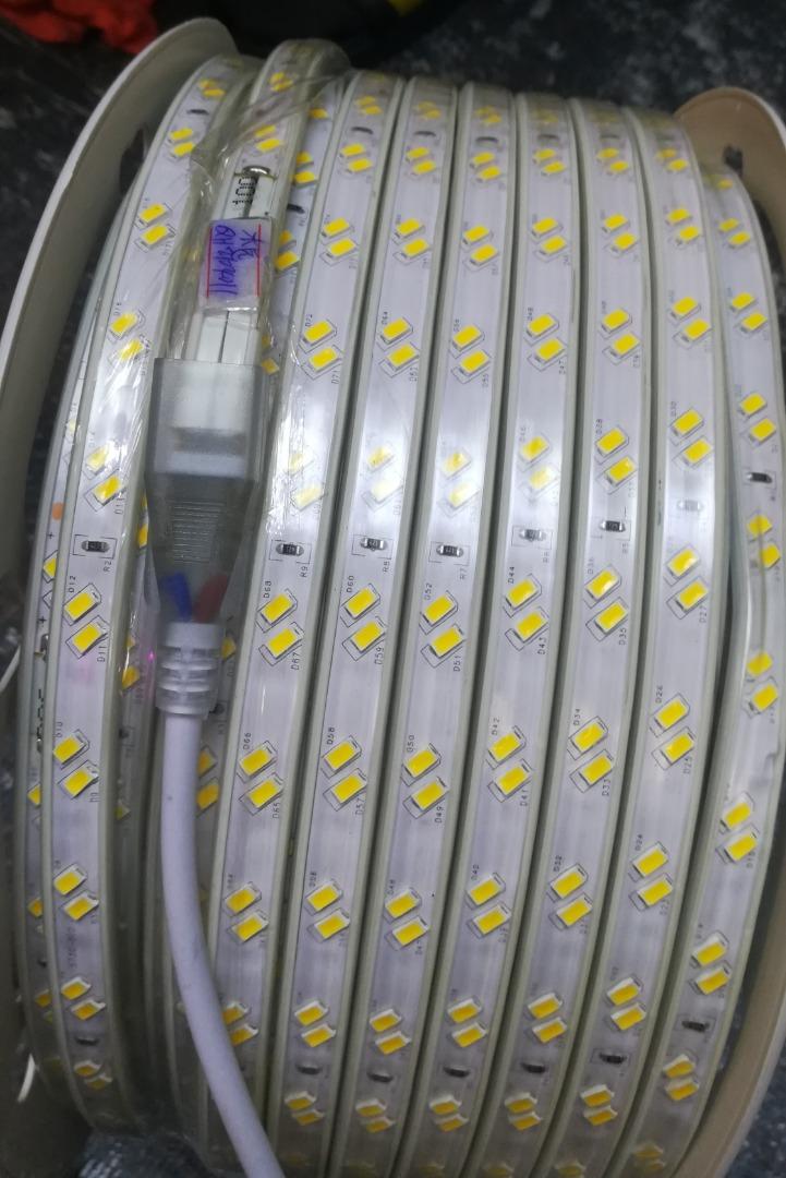 Flexible LED Strip Light 220V 5730 Double Row LED, Furniture & Home ...