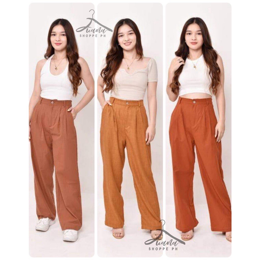 Floor trouser pants, Women's Fashion, Bottoms, Other Bottoms on Carousell