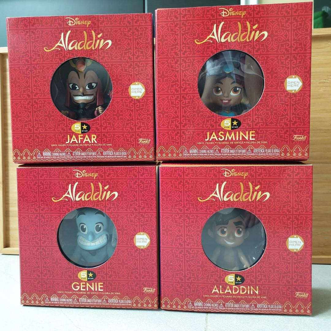 Funko Disney Aladdin Jasmine Genie Jafar set of 4, Hobbies & Toys, Toys ...
