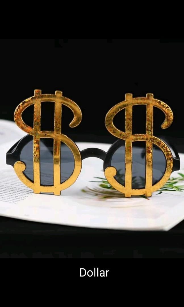 Funny party glasses photoshoot photo booth props pineapple flower money ...