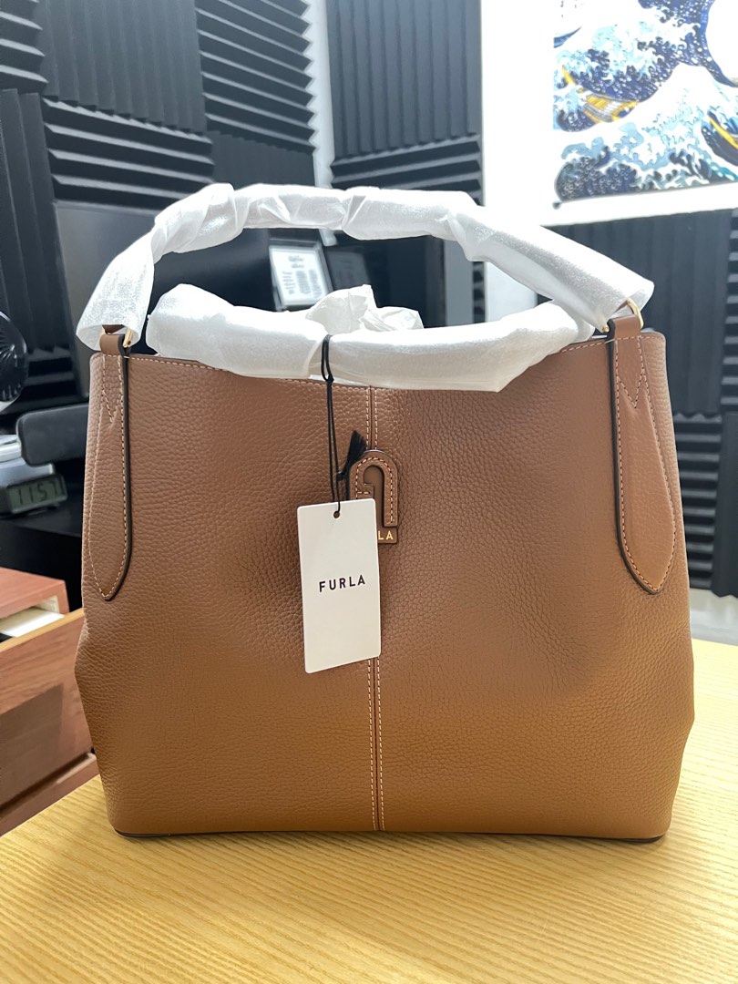 Furla Leather Shoulder Bag, Women's Fashion, Bags & Wallets, Shoulder ...