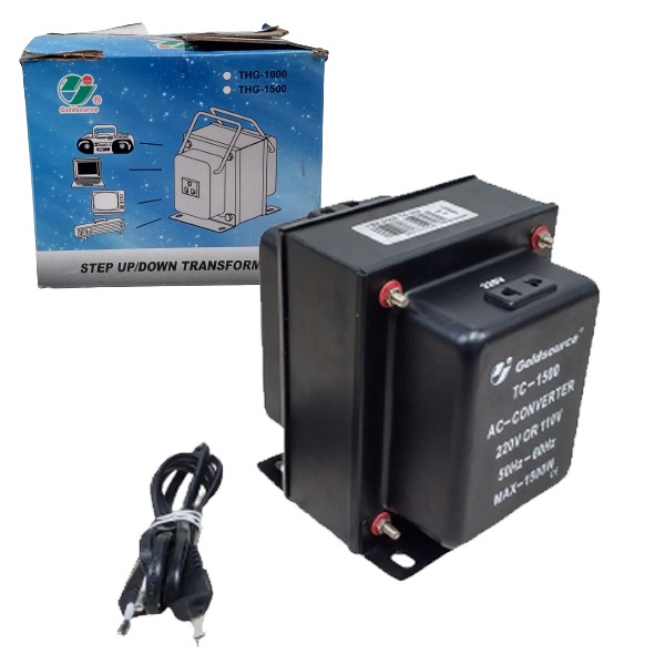 GOLDSOURCE TC-1000 Step Down/Up Transformer 1000W, Computers & Tech ...