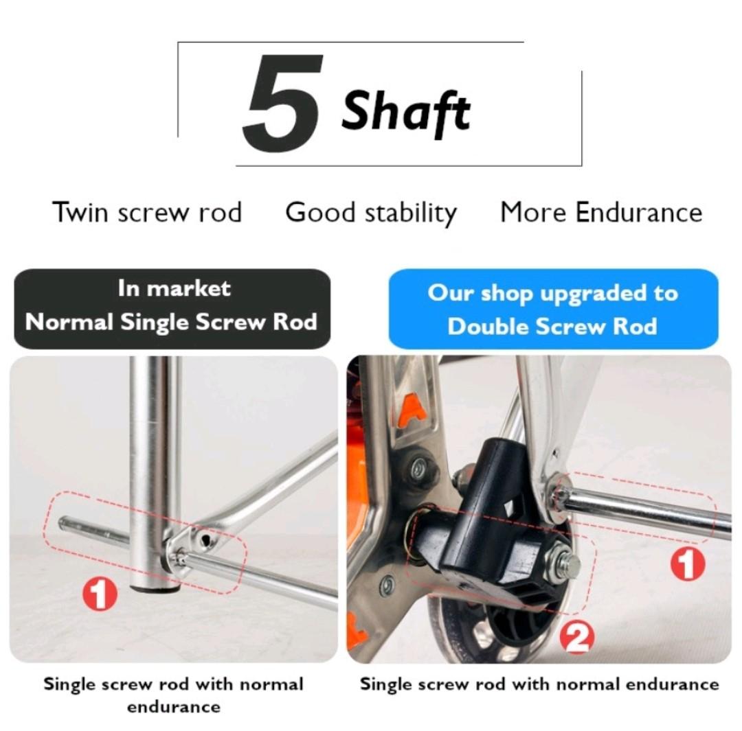 Grocery trolley rotating handle foldable - 8 wheels, Furniture & Home ...