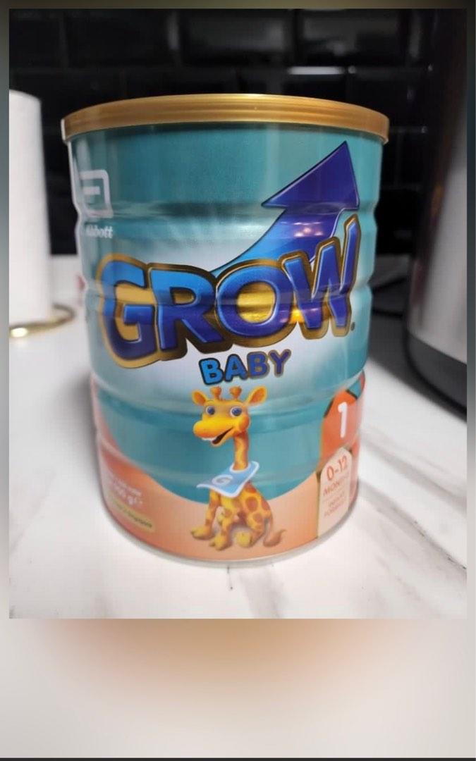 Grow infant milk formula for babies - stage 1 (0-12 months) - 900g ...