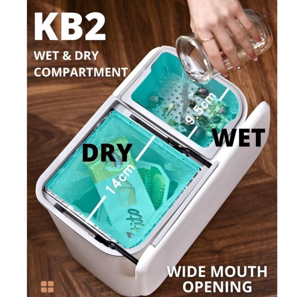 Hanging Trash dustbin for Kitchen Cabinet Door with Lid Wall Mounted ...