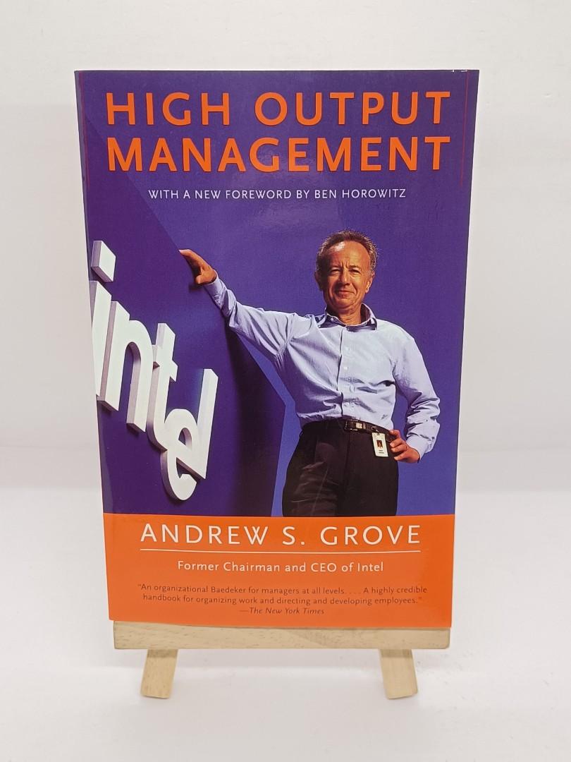 High Output Management by Andrew S. Grove, Hobbies & Toys, Books ...