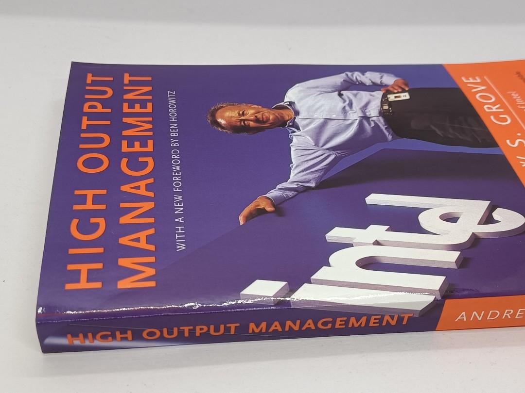 High Output Management by Andrew S. Grove, Hobbies & Toys, Books ...