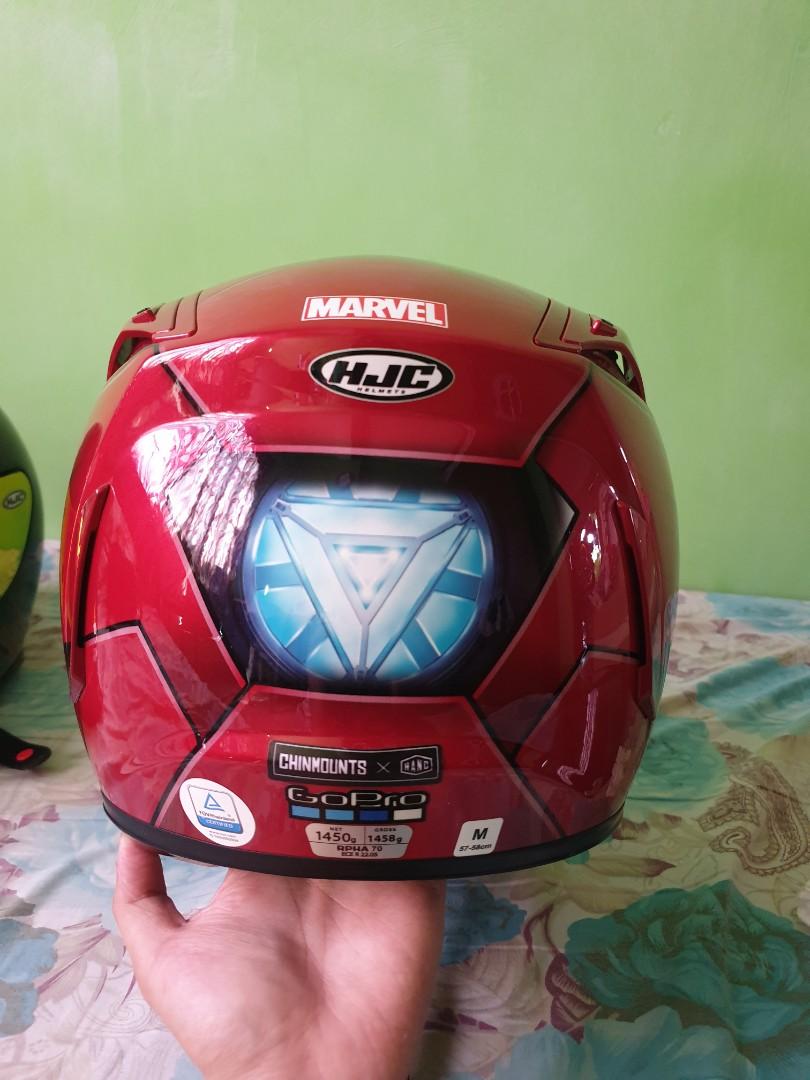 HJC Rpha 70 Iron Man limited edition, Motorbikes, Motorbike Parts ...