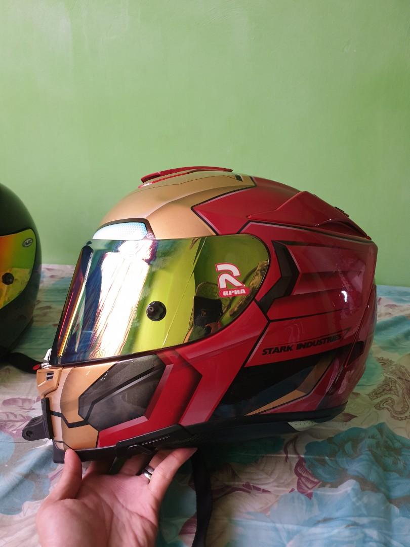 HJC Rpha 70 Iron Man limited edition, Motorbikes, Motorbike Parts ...
