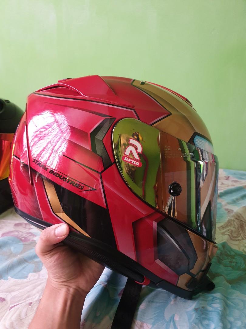 HJC Rpha 70 Iron Man limited edition, Motorbikes, Motorbike Parts ...