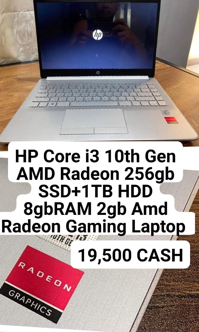 HP Core i3 10th Gen AMD Radeon 256gb SSD+1TB HDD 8gbRAM 2gb Amd Radeon ...