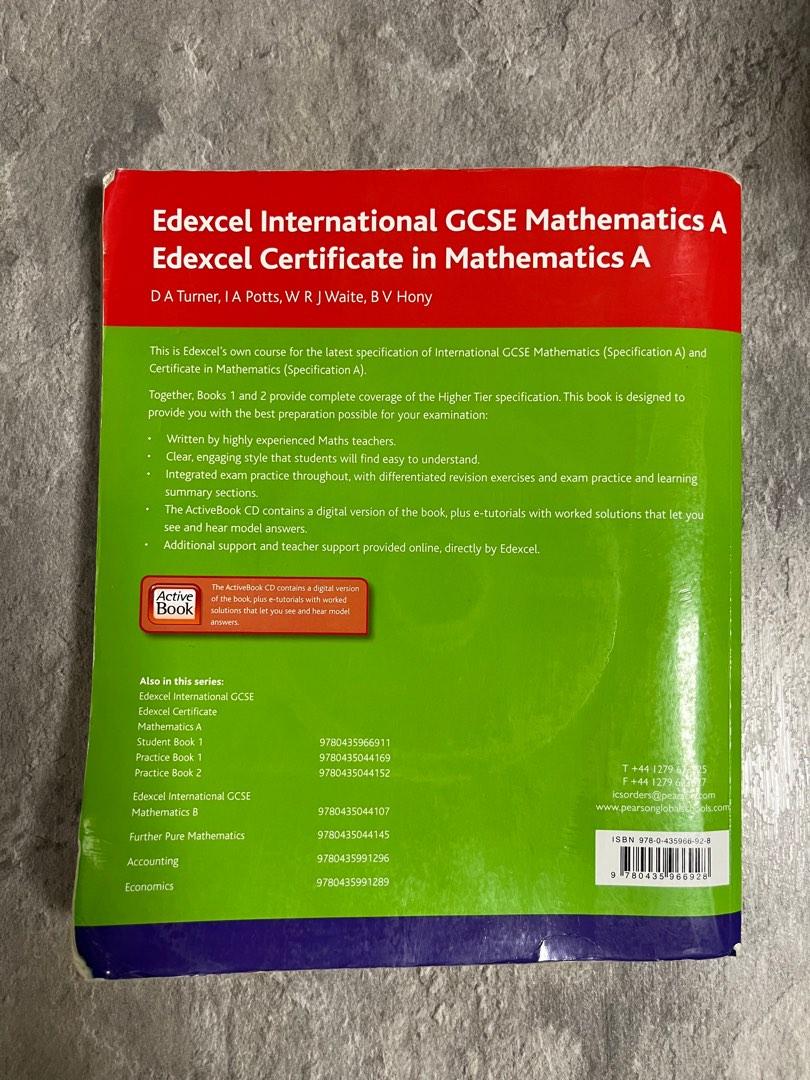 IGCSE Mathematics A Textbook 2 (Edexcel), 興趣及遊戲, 書本 & 文具, 教科書 - Carousell