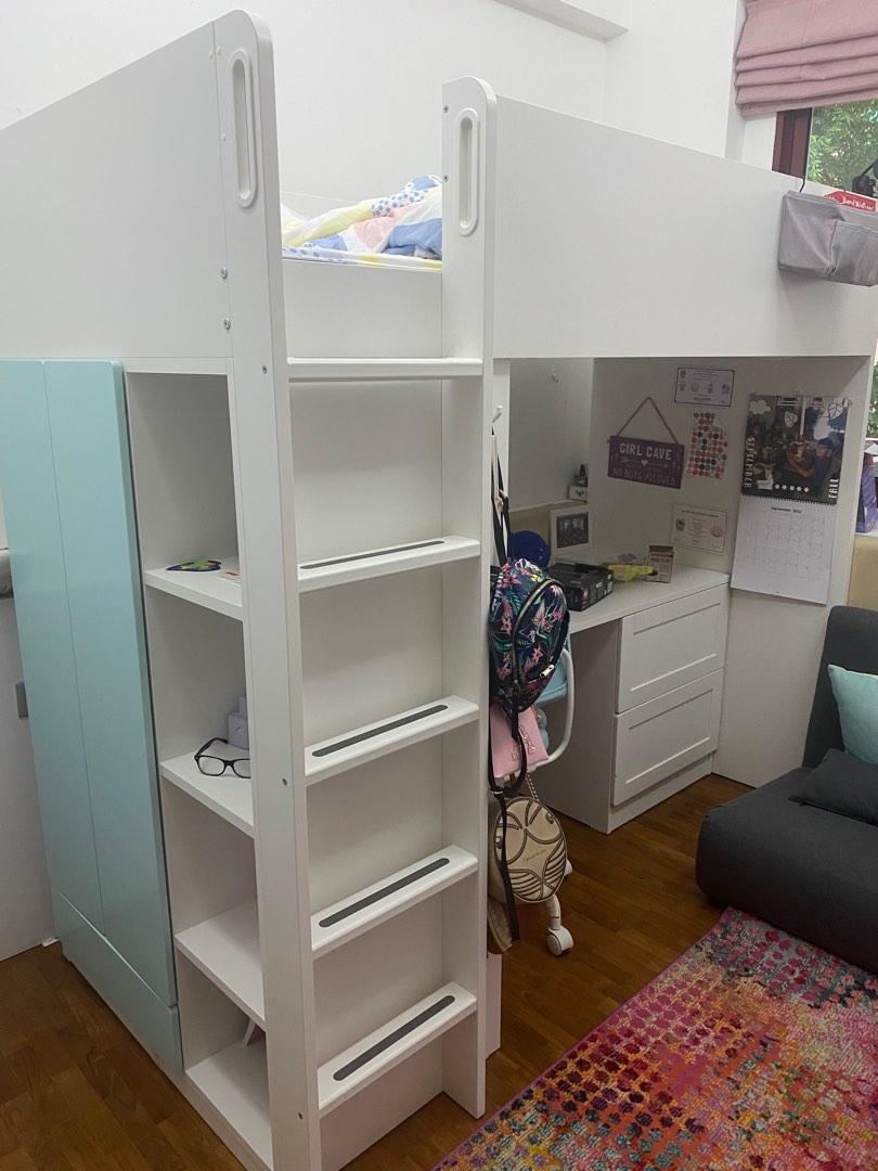 IKEA Smastad bunk bed, Furniture & Home Living, Furniture, Bed Frames ...