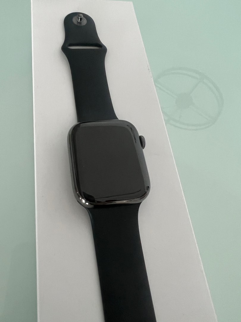 iWatch Series 7 45mm Graphite Stainless Steel Cellular, Mobile Phones ...