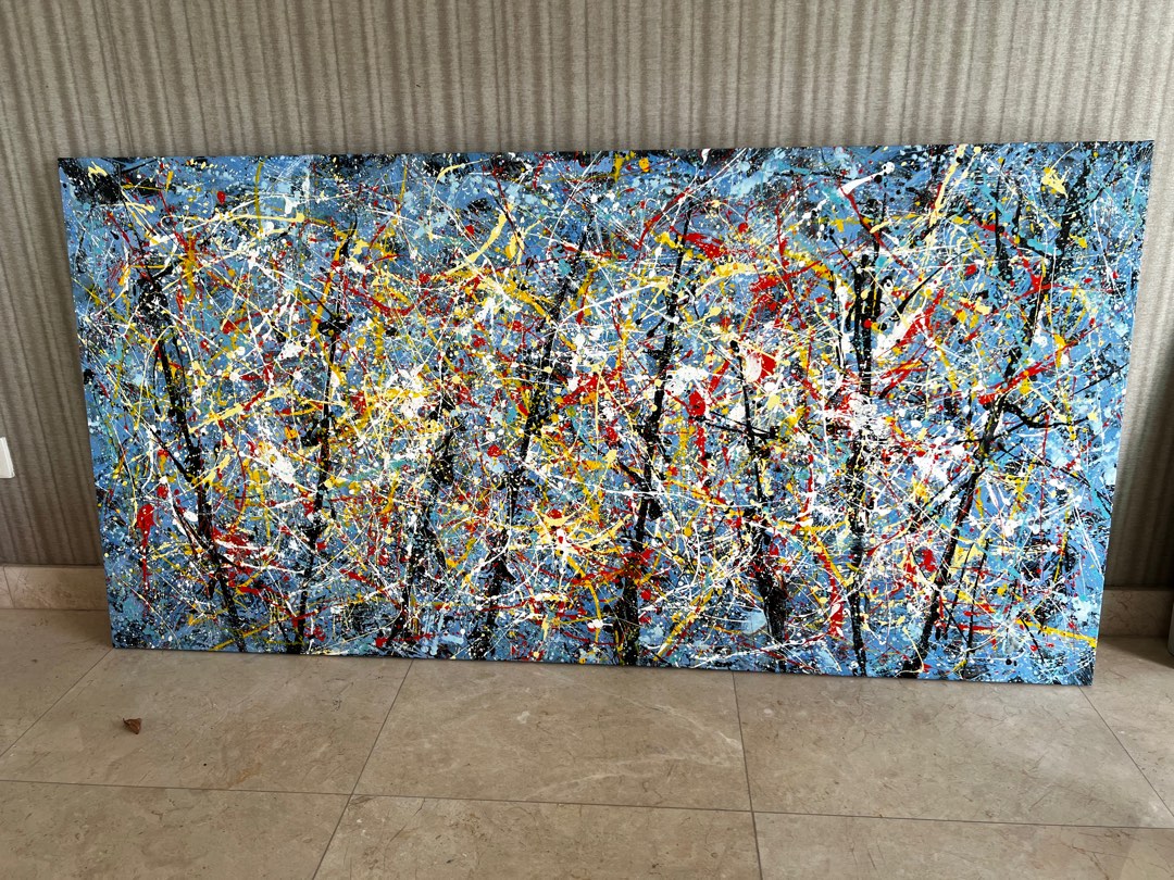 Jackson pollock painting, Hobbies & Toys, Stationery & Craft, Art ...