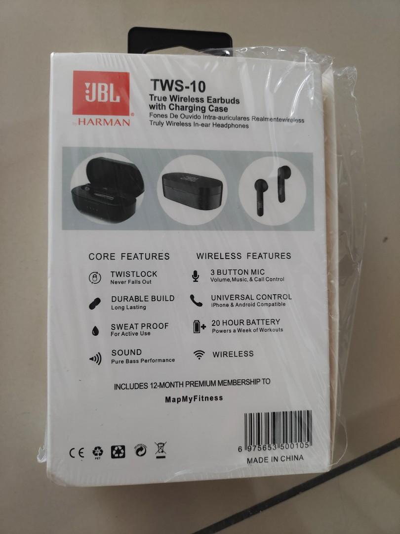 JBL tws 10 Bluetooth earphone, Audio, Earphones on Carousell
