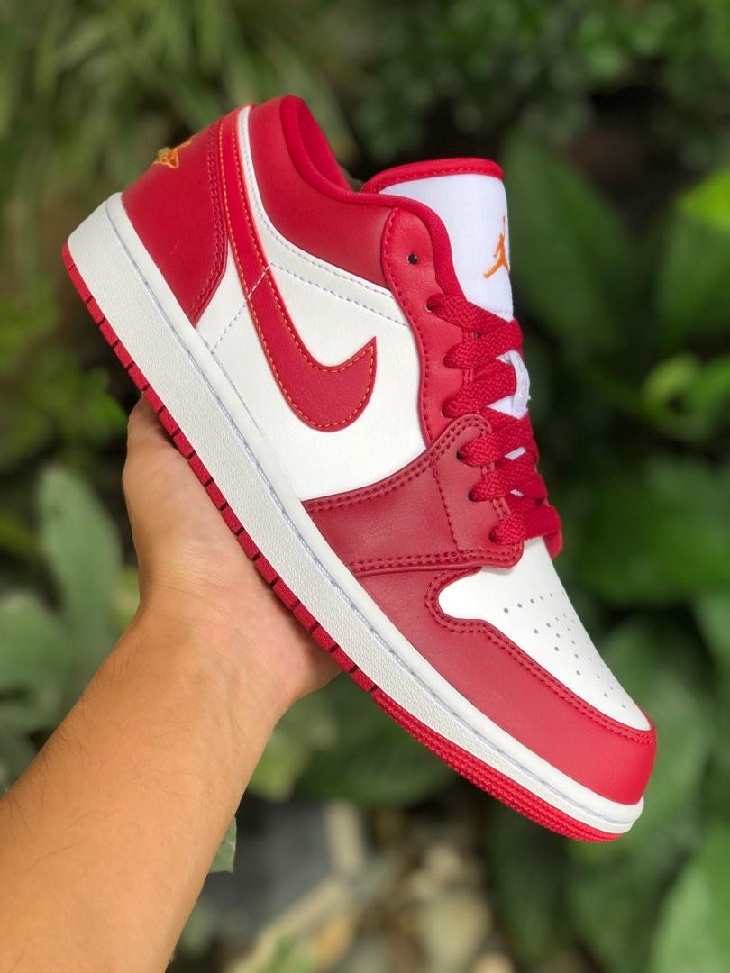 JORDAN 1 LOW CARDINAL RED, Men's Fashion, Footwear, Sneakers on Carousell
