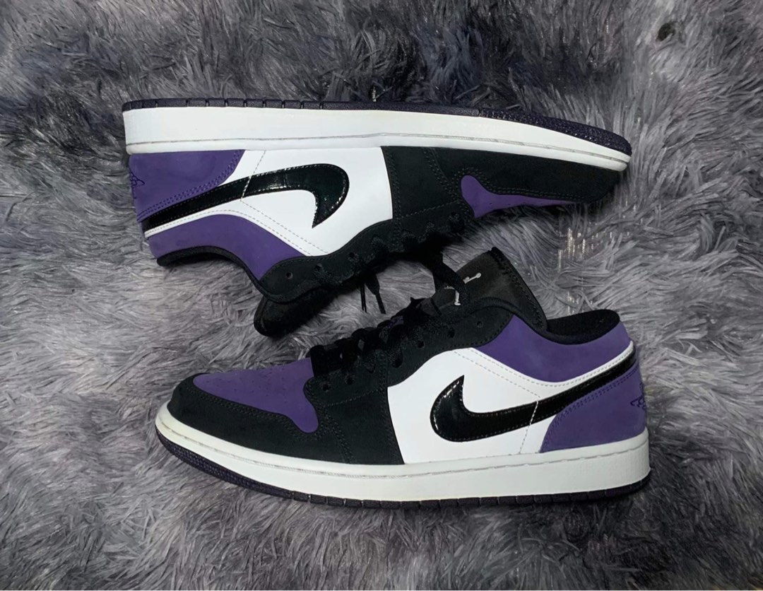 JORDAN 1 Low court purple, Men's Fashion, Footwear, Sneakers on Carousell