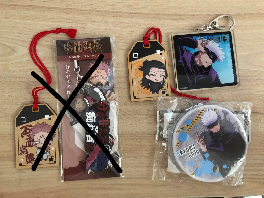 Jujutsu kaisen jjk merch: keychain(acrylic/rubber), strap, mirror ...