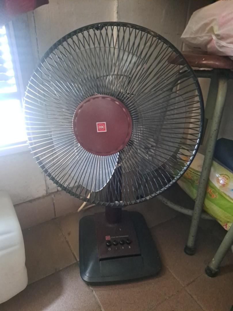 KDK maroon fan 12", Furniture & Home Living, Lighting & Fans, Fans on ...