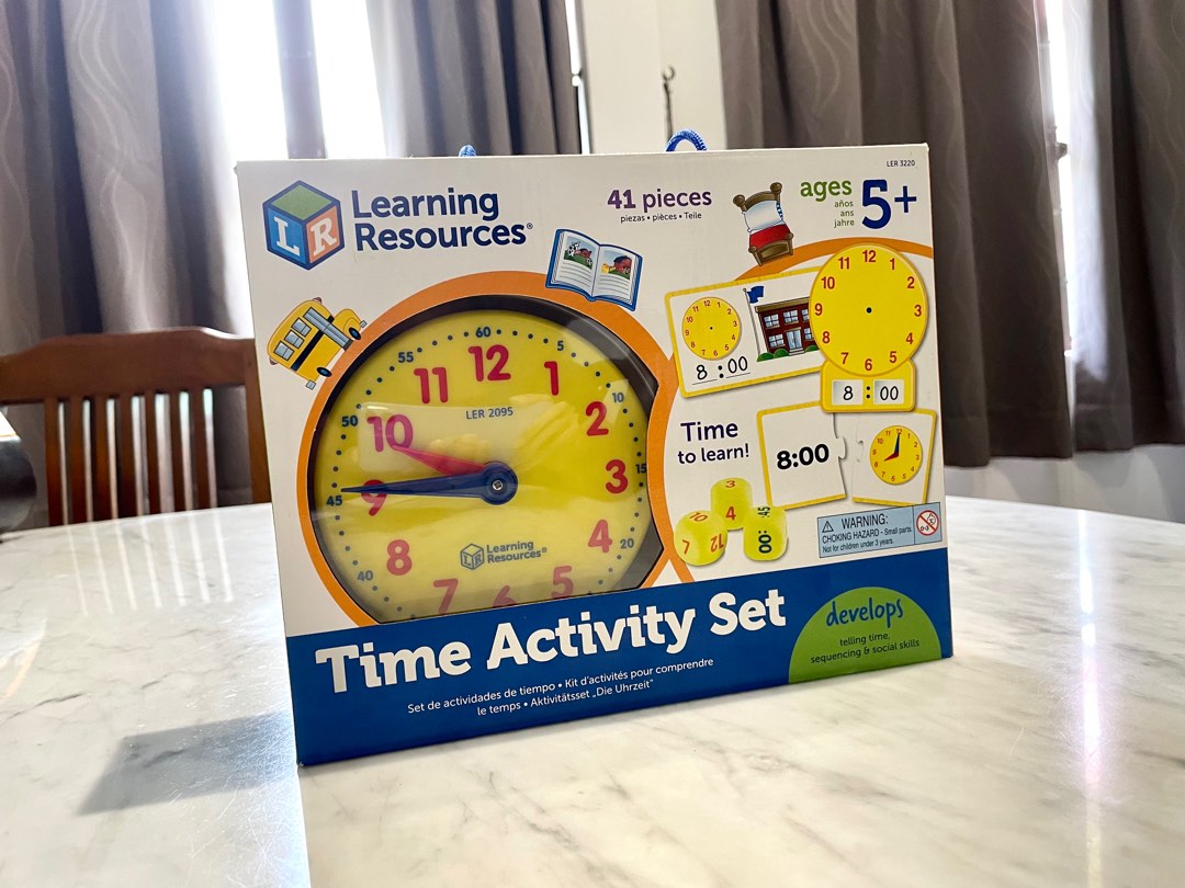 Learning Resources Time Activity Set, Hobbies & Toys, Toys & Games on Carousell