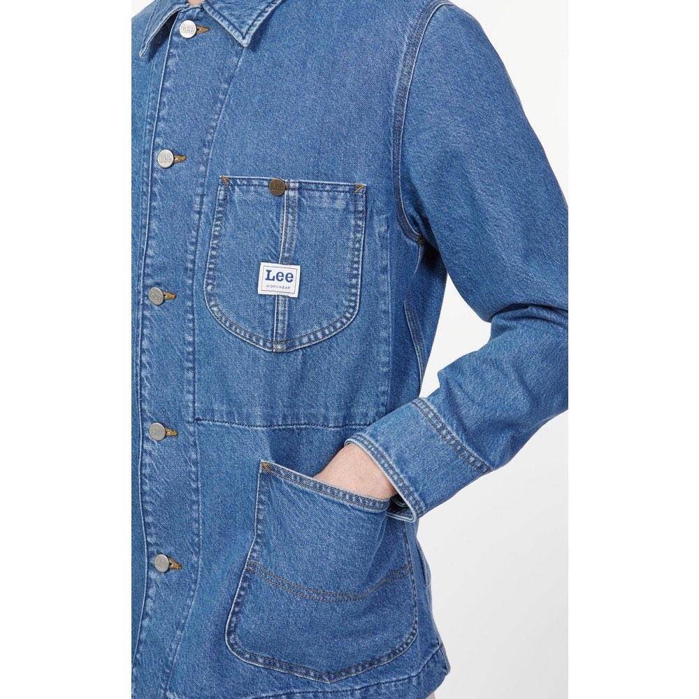 全新現貨！Lee 101 Loco Jacket Mid Bolton 丹寧混紡大麻葉四口袋工作外套 工裝外套-M號, 他的時尚, 外套、夾克 ...