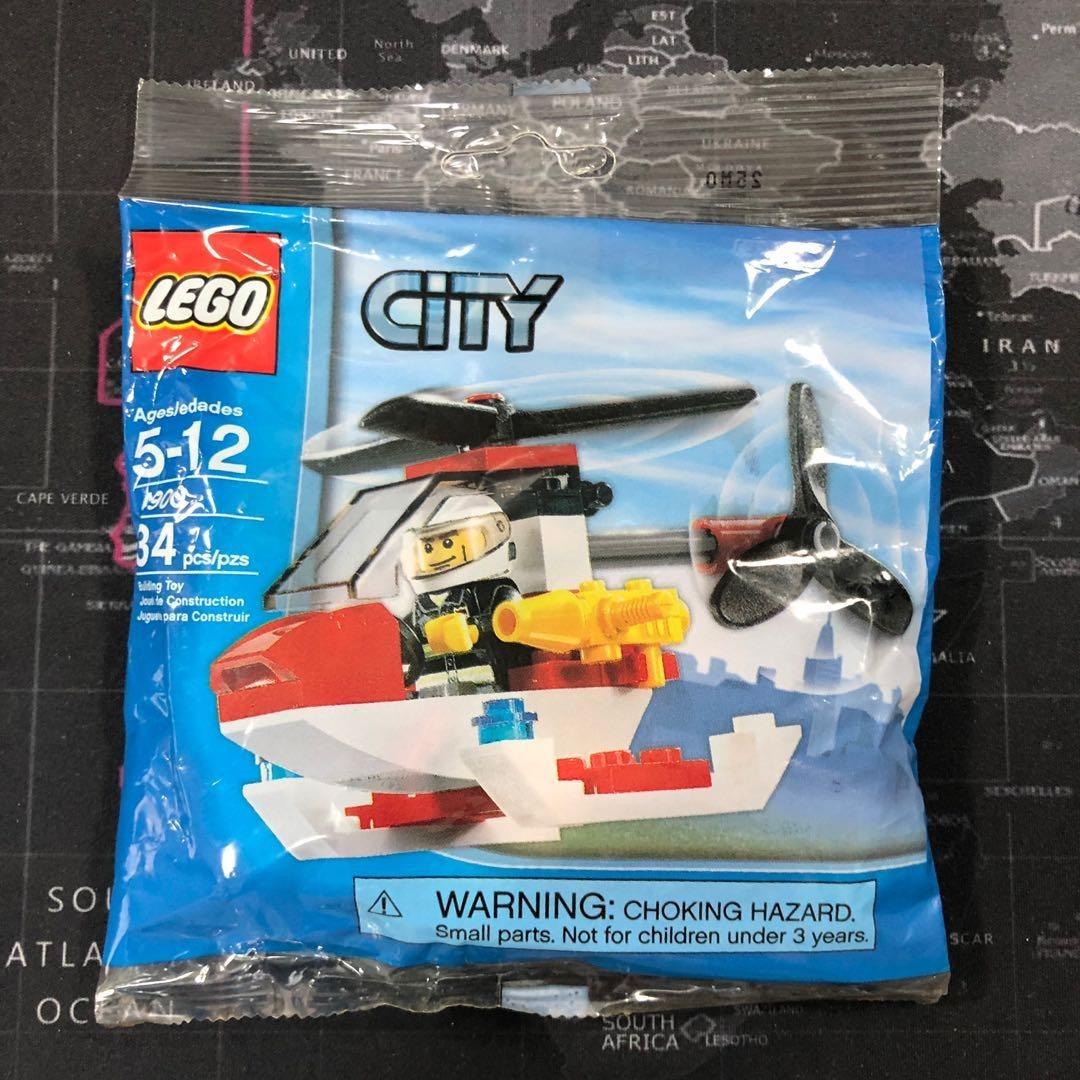 Lego City 30002 Police Boat. 4900 Fire Helicopter, vintage. 30019 Fire ...