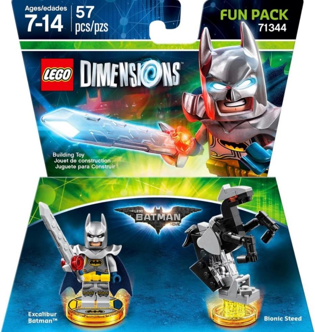 Lego Dimensions 71344 Movie Excalibur Batman + Steed NEW, Hobbies ...