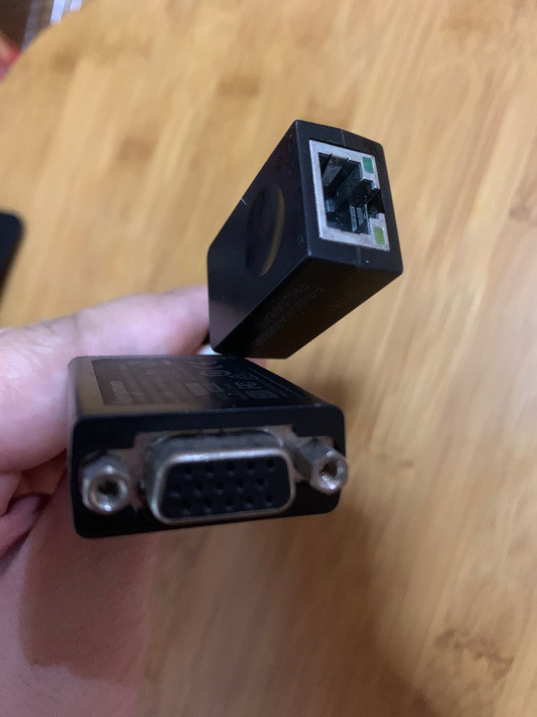 Lenovo Thinkpad mini display port to VGA Adapter + internet cable ...