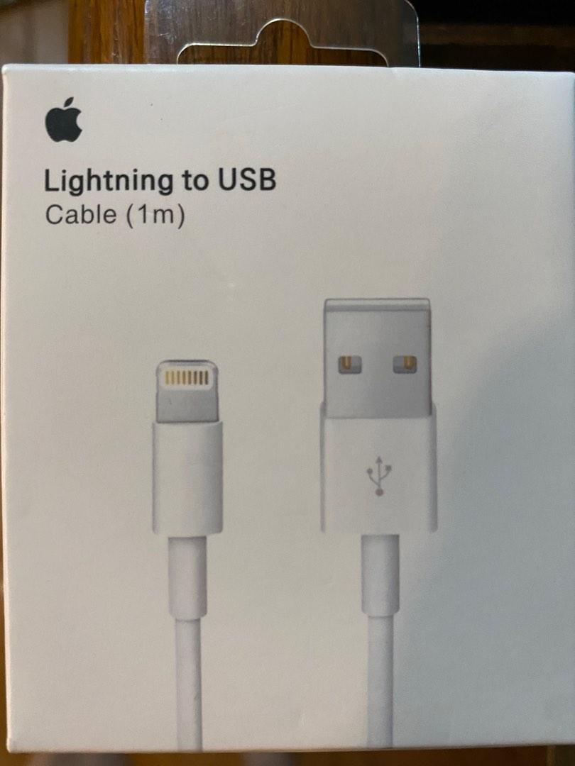 Apple Lightning to usb 1 meter, Mobile Phones & Gadgets, Mobile ...