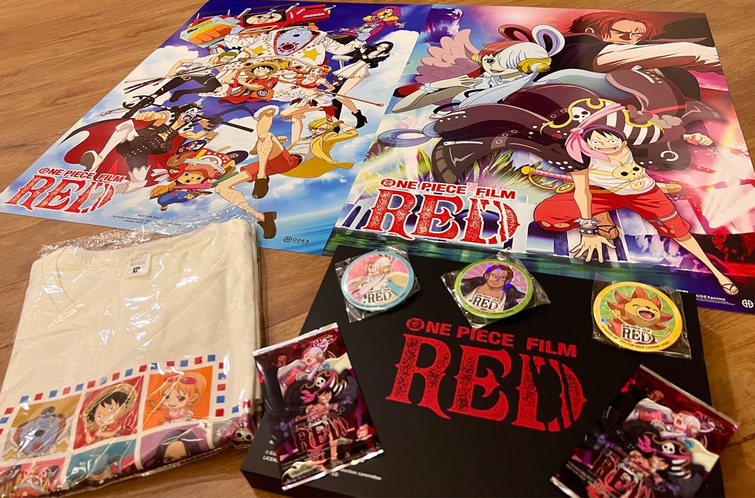 Limited One Piece Red film fan package, Hobbies & Toys, Memorabilia ...