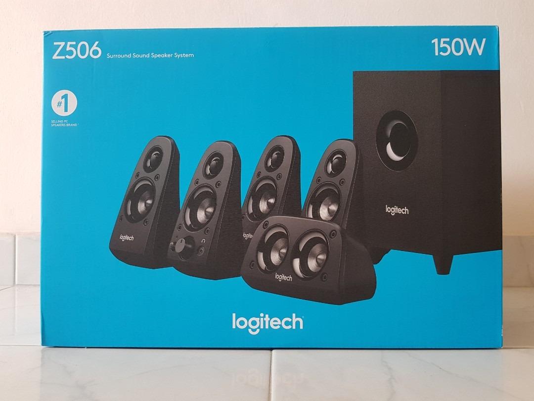 Logitech Z506 5.1 Surround Sound Speakers System with 3D Stereo, Audio ...