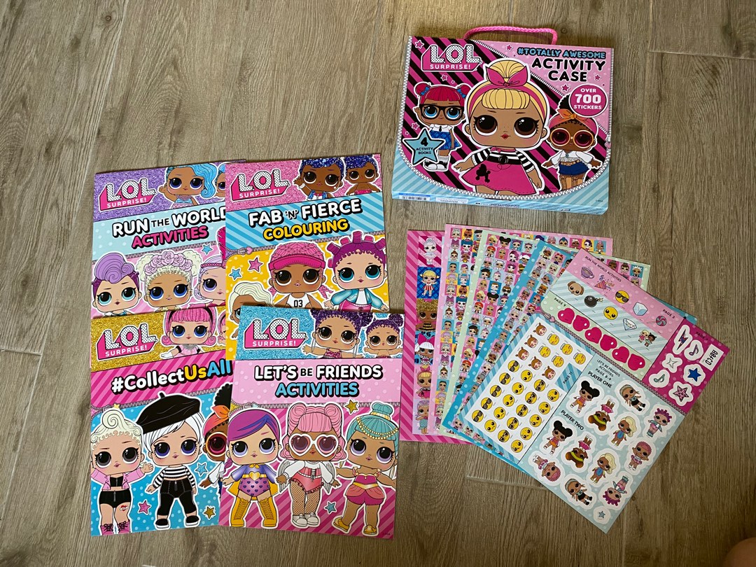LOL Surprise! Activity Case (99.9% new), 興趣及遊戲, 書本 & 文具, 小朋友書 on Carousell