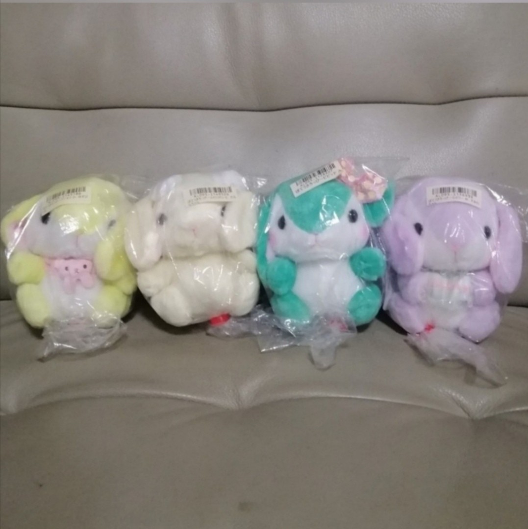 Loppy Pote USA Green Loppy Bunny Plush Soft Toy [13 cm] (Brand New ...